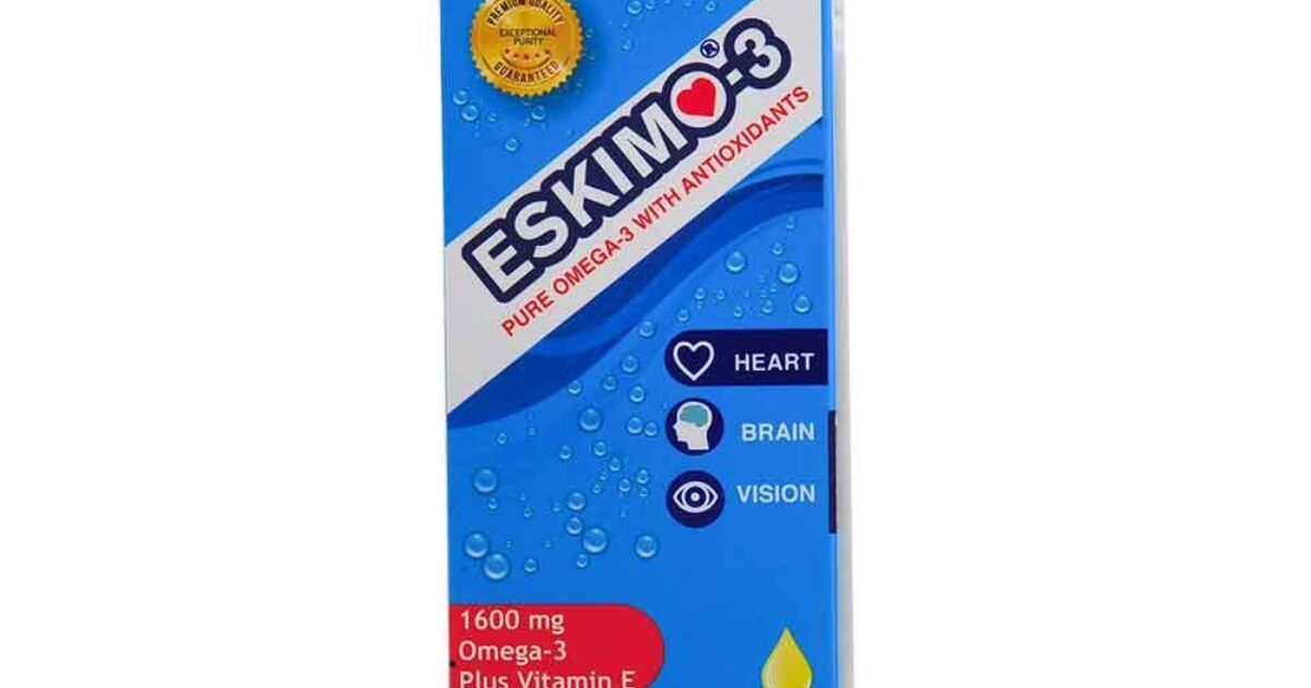Eskimo 3 Omega 3 Fish Oil with Vitamin E -… | Natural Health Store