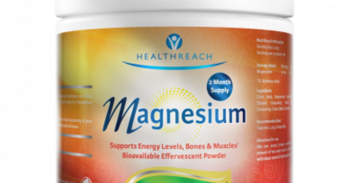 Healthreach Tropical Flavour Magnesium Powder… | Natural Health Store
