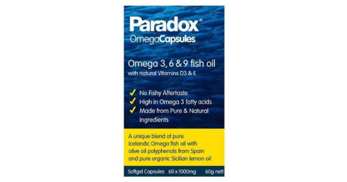 Paradox Omega 3-6-9 1000mg | Buy Online in… | Natural Health Store