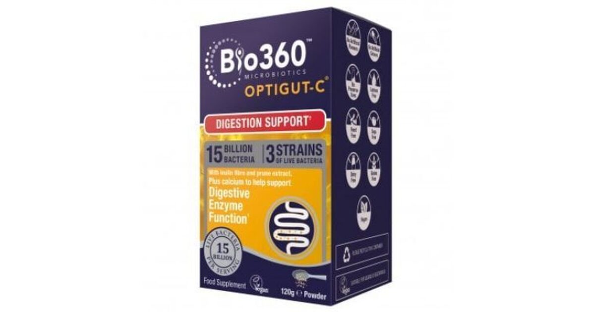 Natures Aid Bio 360 OptiGut - C Powder | Buy Online in Ireland ...