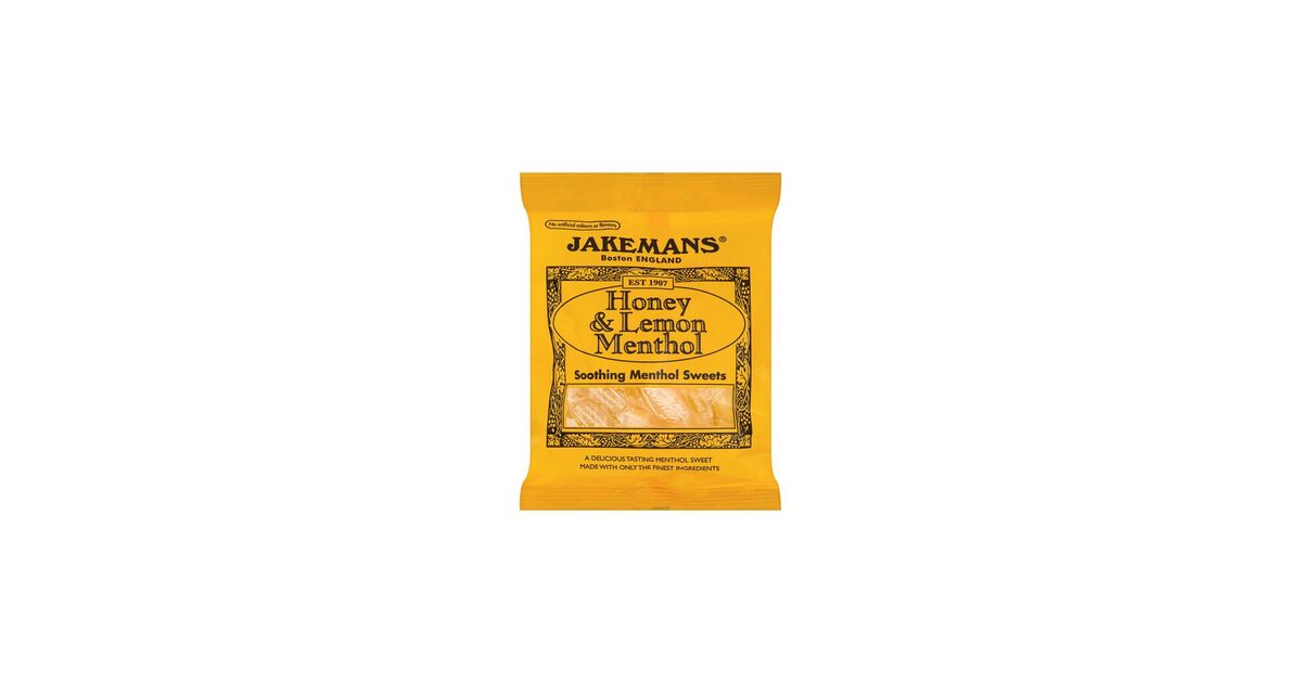 Jakemans Honey & Lemon Mentol Sweets | Buy Online in Ireland | Natural ...