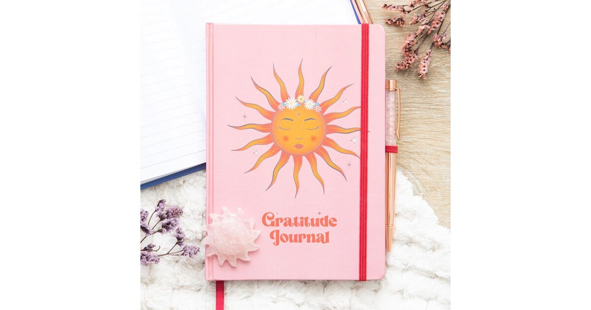 Journal The Sun Gratitude with Rose Quartz Pen | Buy Online in Ireland ...
