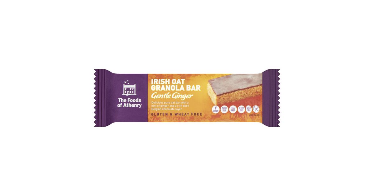 Foods Of Athenry Ginger Granola Bar | Buy Online in Ireland | Natural ...