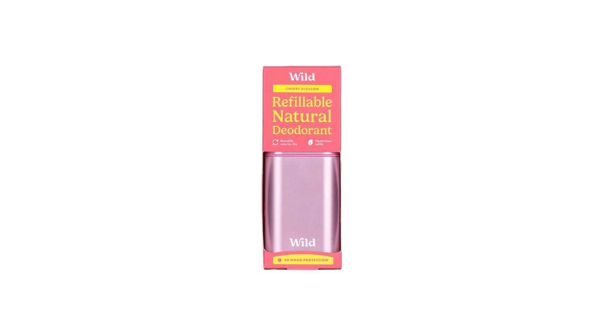 Wild Natural Deodorant Cherry Blossom Starter Pack | Buy Online in ...