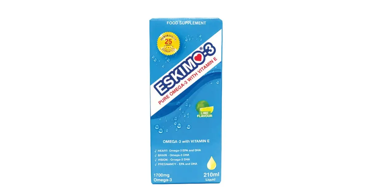 Eskimo 3 Omega 3 Fish Oil with Vitamin E - Liquid | Buy Online in ...
