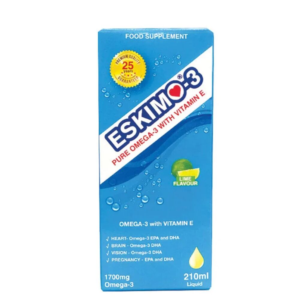 Eskimo 3 Omega 3 Fish Oil with Vitamin E - Liquid | Buy Online in ...