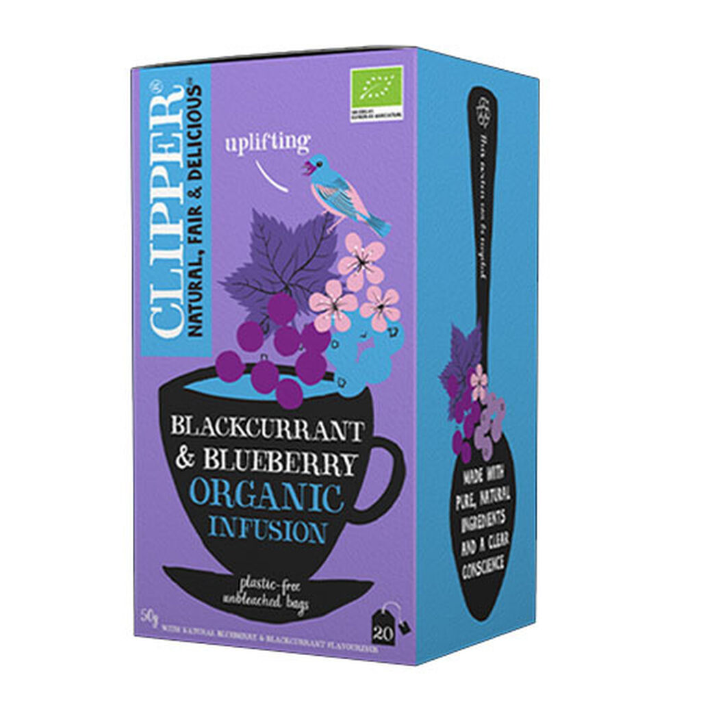 Clipper Organic Blackcurrant & Blueberry Infusion | Buy Online in ...