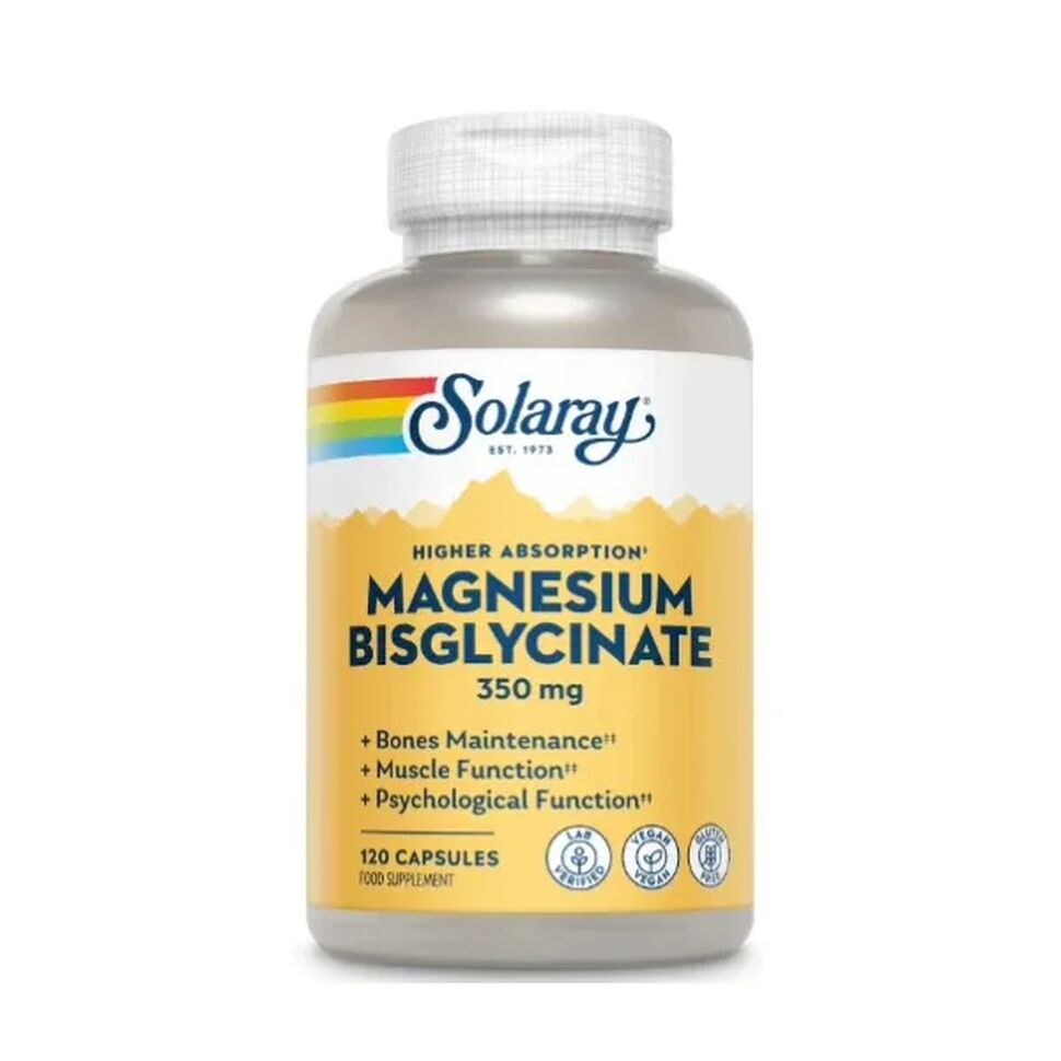 Solaray Magnesium Bisglycinate 350mg | Buy Online in Ireland | Natural ...