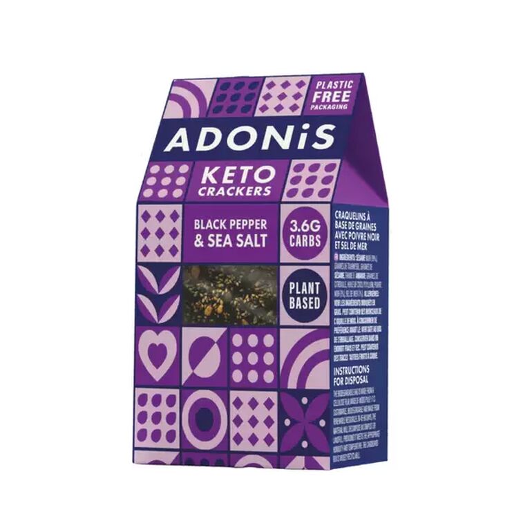 Adonis Black Pepper Keto Crackers | Buy Online in Ireland | Natural ...