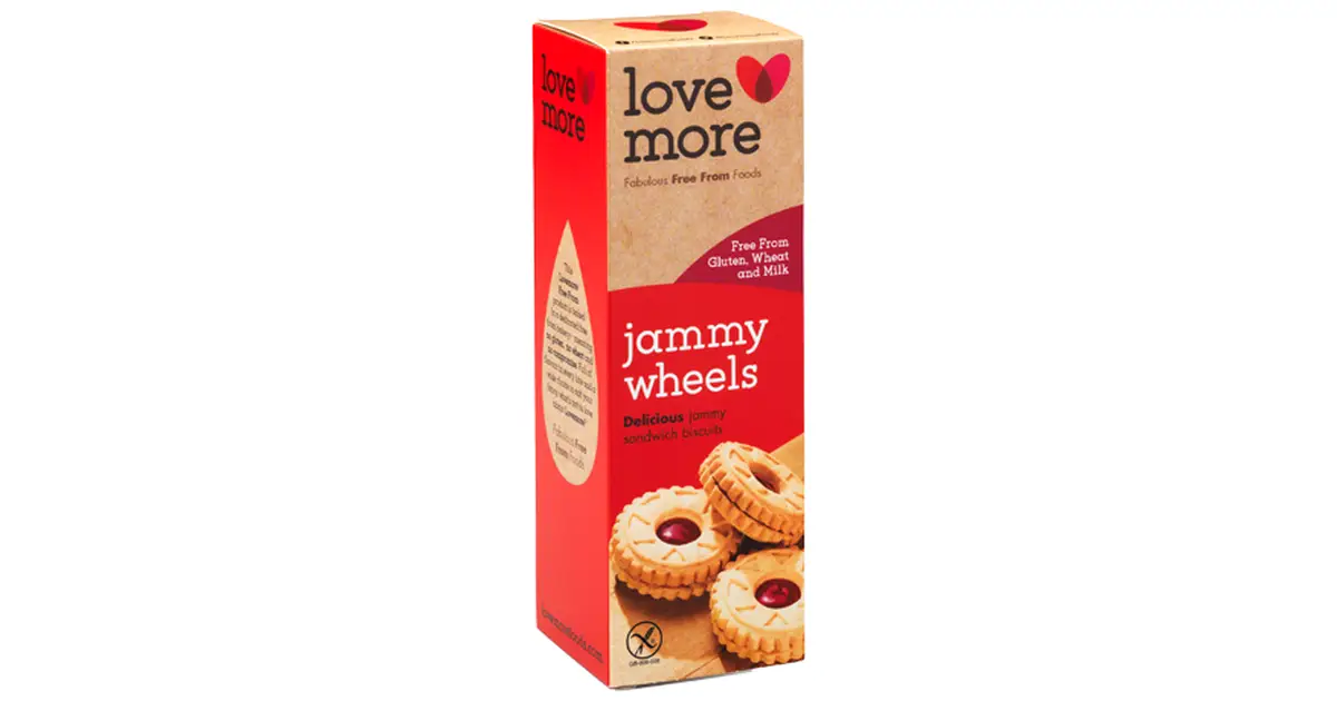 Lovemore Gluten Free Jammy Wheels | Buy Online in Ireland | Natural ...