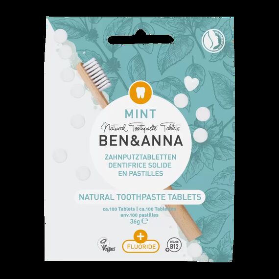 Ben & Anna Mint Toothpaste Tablets with… | Natural Health Store