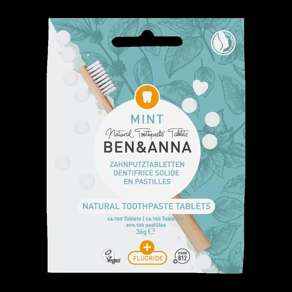 Ben & Anna Mint Toothpaste Tablets with… | Natural Health Store