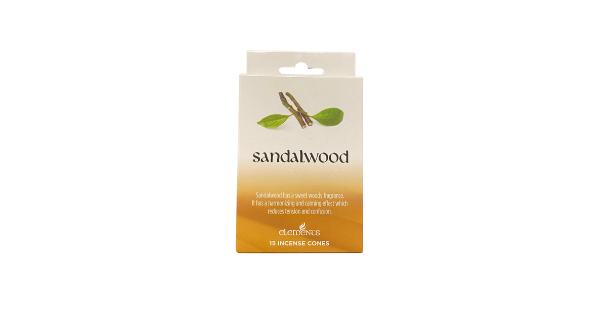 Elements Incense Cones- Sandalwood | Buy Online in Ireland | Natural ...