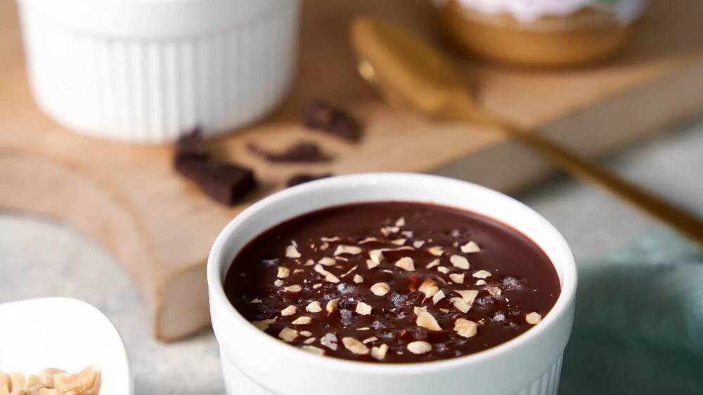 Natural Health Store | Vegan Peanut Butter Magic Shell Yoghurt Cups